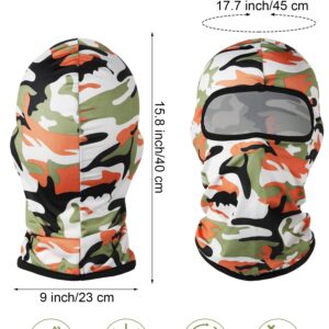 54 Pcs Balaclava Face Mask UV Sun Protection Ski Full Face Mask Breathable Full Head Mask Motorcycle Cycling Bike Ski for Men Women