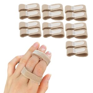 jrery-key 14 pack buddy finger wraps for arthritis injury, non-slip trigger finger splint loops straps great washable & reusable for broken finger support for index middle pinky fingers