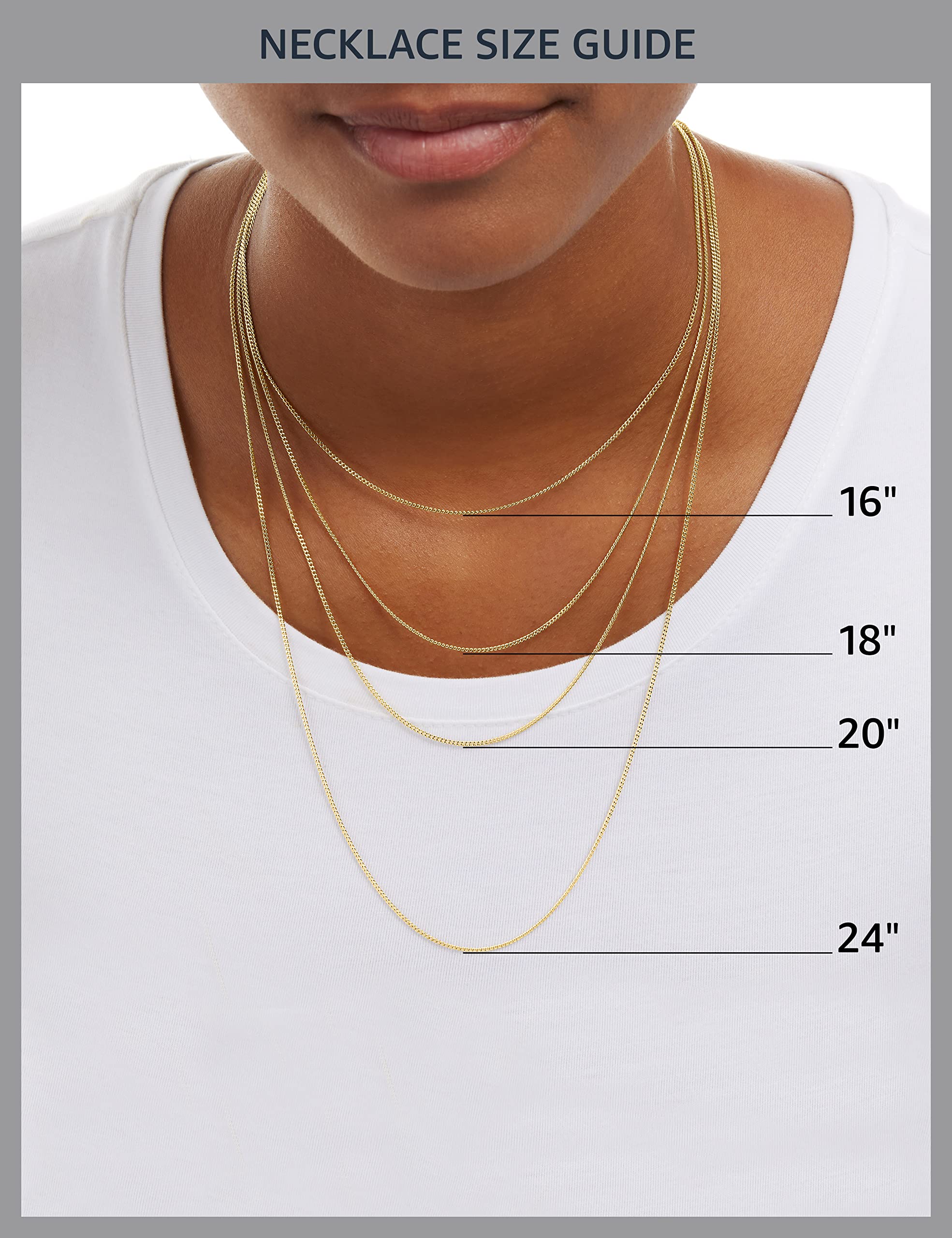 Amazon Essentials 14K Gold Plated Paperclip Chain Necklace 16" , Yellow Gold