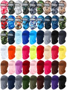 54 pcs balaclava face mask uv sun protection ski full face mask breathable full head mask motorcycle cycling bike ski for men women