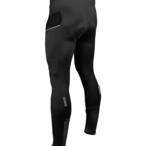 AERO|TECH|DESIGNS | Men's All Day Padded Cycling Tights | Black Accents | Tall Fit | Medium