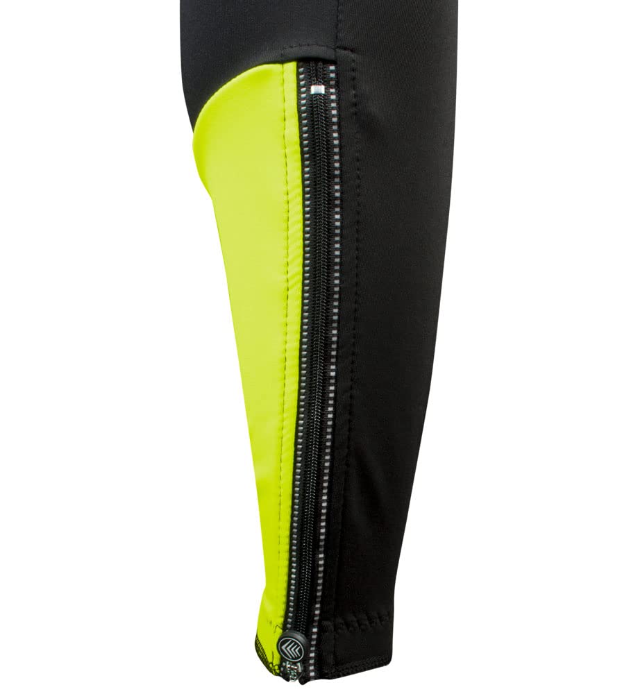 AERO|TECH|DESIGNS | Men's All Day Padded Cycling Tights | Black Accents | Tall Fit | Medium