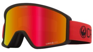 dragon unisex dxt otg snow sport goggle - saffron lite frame | ll red ion lens