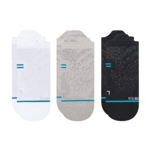 stance run light tab 3 pack socks (small, multi)