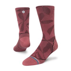 stance nightcrawler crew socks (large, rebel rose)