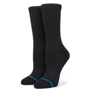 stance icon black sm (women's shoe 5-7.5)