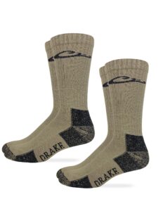 drake mens ultra dri mid calf cushion boot socks 2 pair pack