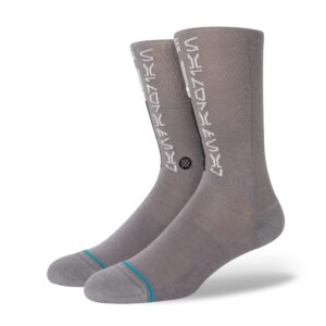 stance mando crew socks (medium, grey)