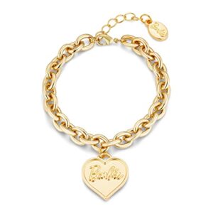 barbie chunky heart bracelet - gold