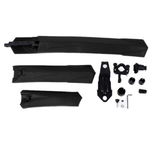 herchr road mountain bike bicycle cycling tire front/rear mud guards mudguard fenders set for riding cycling(black)