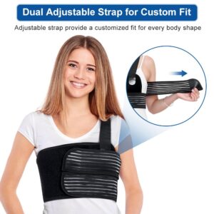 Rib Brace Chest Belt for Men and Women, Breathable Rib Chest Support Brace Dislocated Ribs Postoperation Belt for Rib Muscle Injuries, Bruised Ribs or Rib