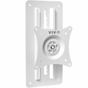 vivo height adjustable 17 to 32 inch single monitor articulating wall mount for standing workstations, fits 1 screen with max vesa 100x100mm, white, mount-vw01aw