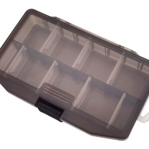 Fishing tackle lure baits box with removable dividers, Storage box for small things 2 pieces, Brown (CF-BOX-01)