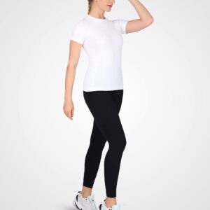 MathCat Workout Shirts for Women Short Sleeve, Workout Tops for Women, Quick Dry Gym Athletic Tops，Seamless Yoga Shirts White