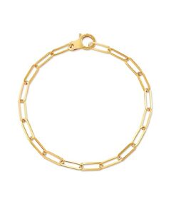 kendra scott large paperclip chain bracelet in 18k gold vermeil