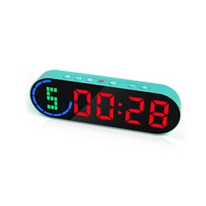 lucorb portable gym timer for home gym, interval workout timer countdown stopwatch with time progress bar/rounds, easy to use fit boxing tabata hiit emom fitness