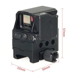 Tactical Fc1 Red Dot Sight 2MOA Hunting Scope Compact Collimated Prismatic Reflex Sight Holographic Scope fit for 20mm Rail Mount