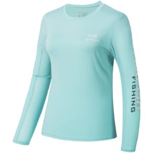 bassdash women’s upf 50+ uv sun protection long sleeve shirts quick dry t-shirt for fishing hiking kayaking