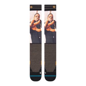 Stance King Of NY Biggie Snow Sock Black LG (US Men's Shoe 9-13)