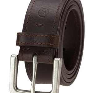 Wrangler Men’s Leather Country Casual Every Day Dress Belt for Jeans, Khakis Brown 36