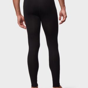 32° Degrees Men's Lightweight Baselayer Legging | Form Fitting | 4-Way Stretch | Thermal, Black, Medium