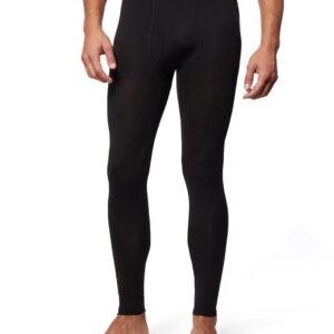 32° Degrees Men's Lightweight Baselayer Legging | Form Fitting | 4-Way Stretch | Thermal, Black, Medium