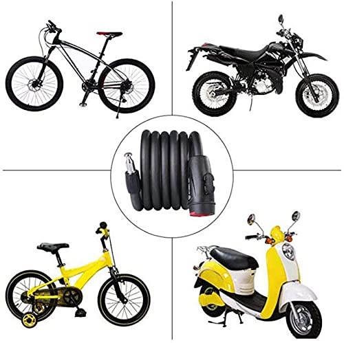 VIGAT Bicycle Lock, 120/180Cm, with Key Cable Lock, Suitable for Bicycle Tricycle Scooter Lock, Anti-Theft Mountain Bike Lock(Size:120cm)