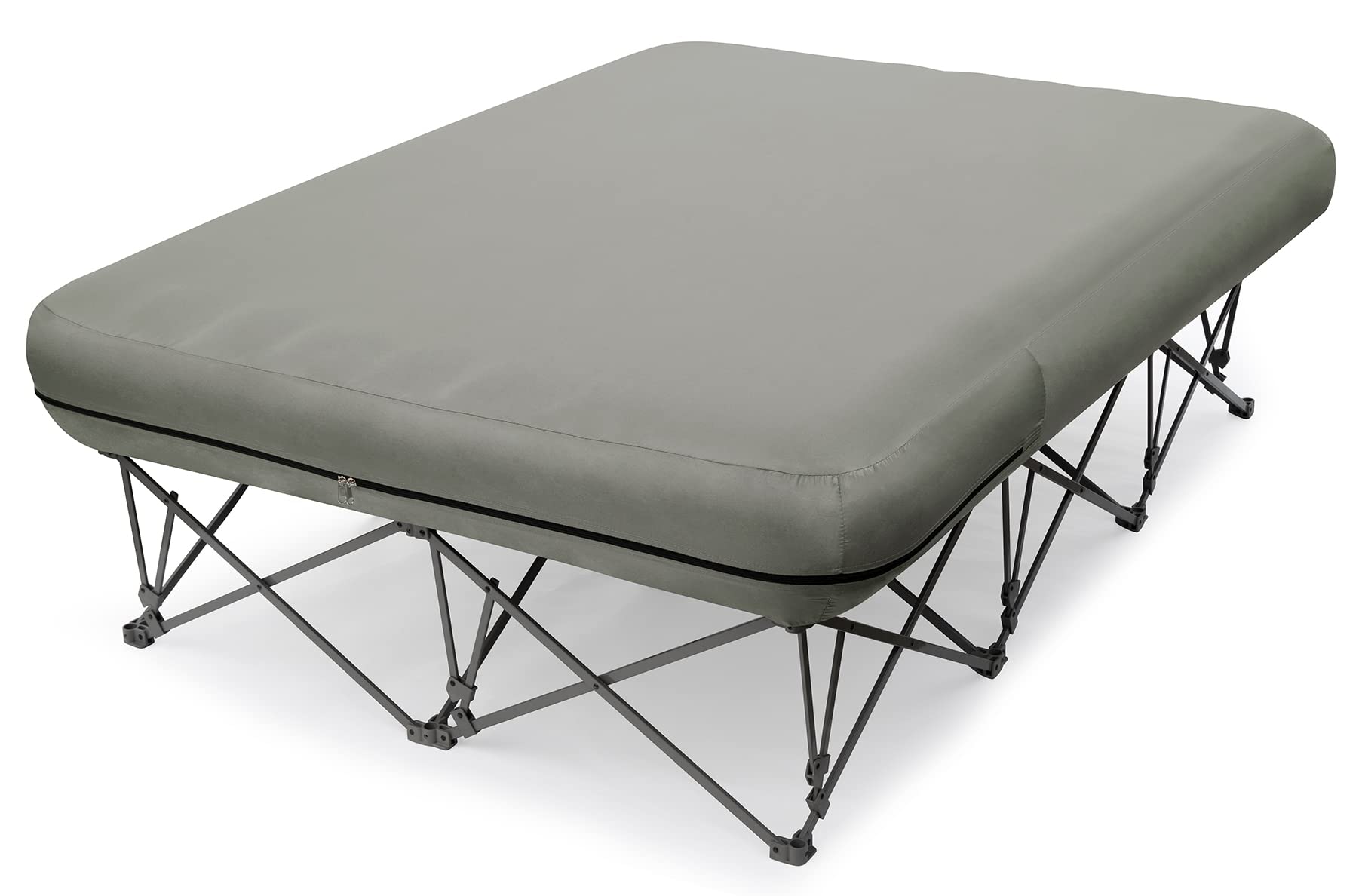 KAMPKEEPER 2 Person Camping Cot,Folding Camping Bed with Inflatable Air Mattress and Carry Bag,for Outdoor Travel Camp Beach Vacation,Supports 500 lbs(not Included The Airpump)