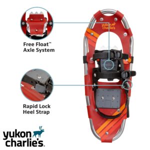 Yukon Charlie’s Champion Snowshoe Kit - Includes Trekking Poles and Carry Case - 8" X 21"