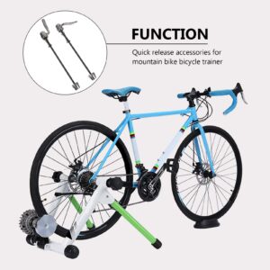 INOOMP Accessories Accessories 2pcs Replacement MTB Indoor Bike Axle Road Trainer Accessories Tire Quick Mountain Wheel BMX Release Rear for Skewer Axel Front Wheels Hub Steel Interior Jewelry