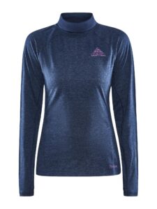 craft sportswear women's adv subz wool ls tee 2, tide, medium