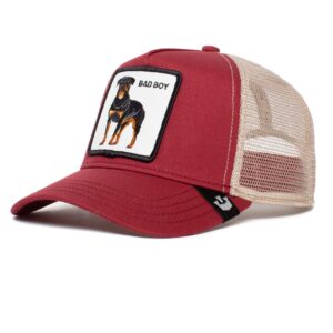 goorin bros. the farm original seasonal snapback trucker hat for men and women, red the baddest boy, one size