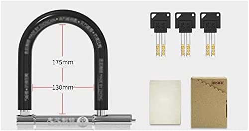 VIGAT Bicycle Anti-Theft Lock Anti-Hydraulic Shear Universal, Precision Cast Stainless Steel, with 3 Keys