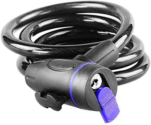 VIGAT Steel Cable Lock Mountain Bike Bicycle Lock Anti-Theft Key Lock Riding Equipment Cycling Accessories, Black