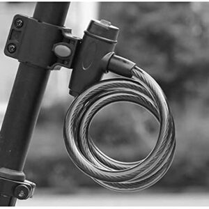 VIGAT Steel Cable Lock Mountain Bike Bicycle Lock Anti-Theft Key Lock Riding Equipment Cycling Accessories, Black