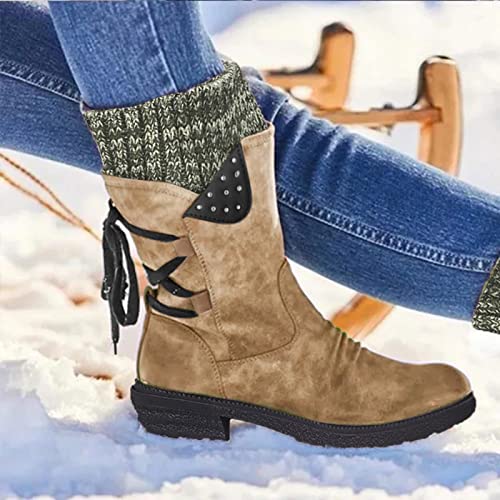 Womens Sandals, Ankle Boots for Women Low Heel Women's Fashion Summer Boots for Bride Boots Summer Booties House Lightweight Boots Rain Shoes for Women Khaki