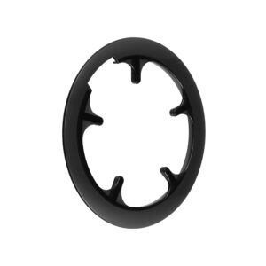 X AUTOHAUX 2pcs 6 Group Holes Bicycle Bike Crankset Chain Wheel Cover Protection Chain Wheel Protective Black