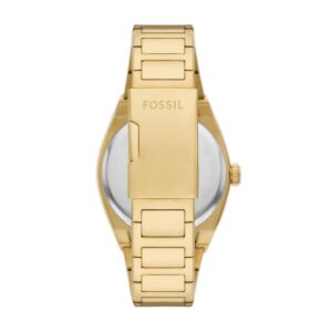 Fossil Men's Everett Quartz Stainless Steel Three-Hand Watch, Color: Gold (Model: FS5965)