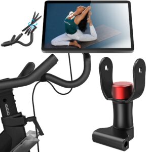 360 ° rotate screen monitor adjuster for peloton bike up&down tilt peloton bike screen swivel pivot screen adapter attachment aviation aluminum sturdy hold chic design