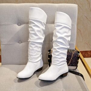 Womens Sandals, Wide Calf Boots for Women Women's Fashion Boots One Strap Shoes Orthopedic Sneakers Business Winter Boots High Heel Boots for Women White