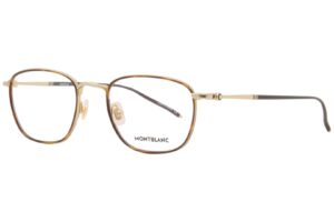 sunglasses montblanc mb 0161 o- 003 brown/transparent gold