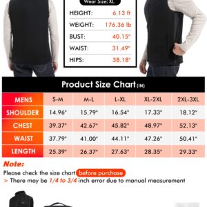 ECIFEE Heated Vest for Men Women with Battery Pack Included, Lightweight Rechargeable Collar Fleece Vest, Windproof Sleeveless Jacket for Travel Hiking