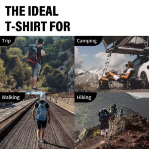 Merino Protect 100% Merino Wool T Shirts for Men Odor Resistance Base Layer Lightweight Hiking Travel T-Shirt Soft Undershirt