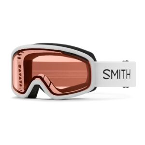 smith vogue goggles for women with carbonic-x lens – performance snowsports goggles with replaceable lens for skiing & snowboarding – white + rc36 lens