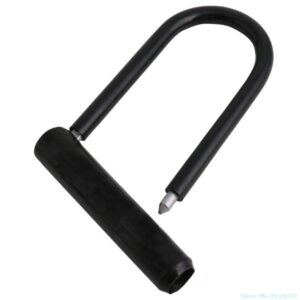 mguotp bicycle lock bike bicycle motorcycle cycling scooter security steel chain u lock shackle drop ship bike lock (color : black)