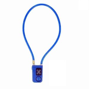 mguotp bicycle lock foldable bike lock remote electric bike scooter cable lock anti-theft steel chain accessories portable foldable bike lock-yellow bike locks (color : red) (color : blue)