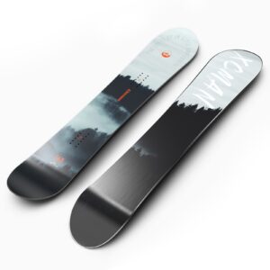 XCMAN Freeride Snowboard Beginner All Mountain,The Best All-Terrain, Dual-Directional, Hybrid Snowboard for All Levels-Mountains Clouds