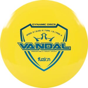 Dynamic Discs Fuzion Vandal Fairway Driver Golf Disc [Colors Will Vary] - 173-176g