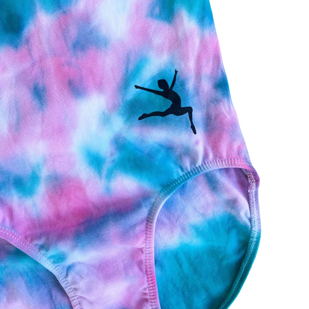 GymnasticsHQ DIY Tie Dye Leotard Kit - Pink & Turquoise - Makes cute, custom leotard for girls gymnastics (Adult Small)