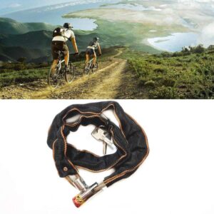 MGUOTP Bicycle Lock Heavy Duty Motorbike Motorcycle Scooter Bike Motor Bicycle Chain Pad Lock Bike Accessories Bike Locks